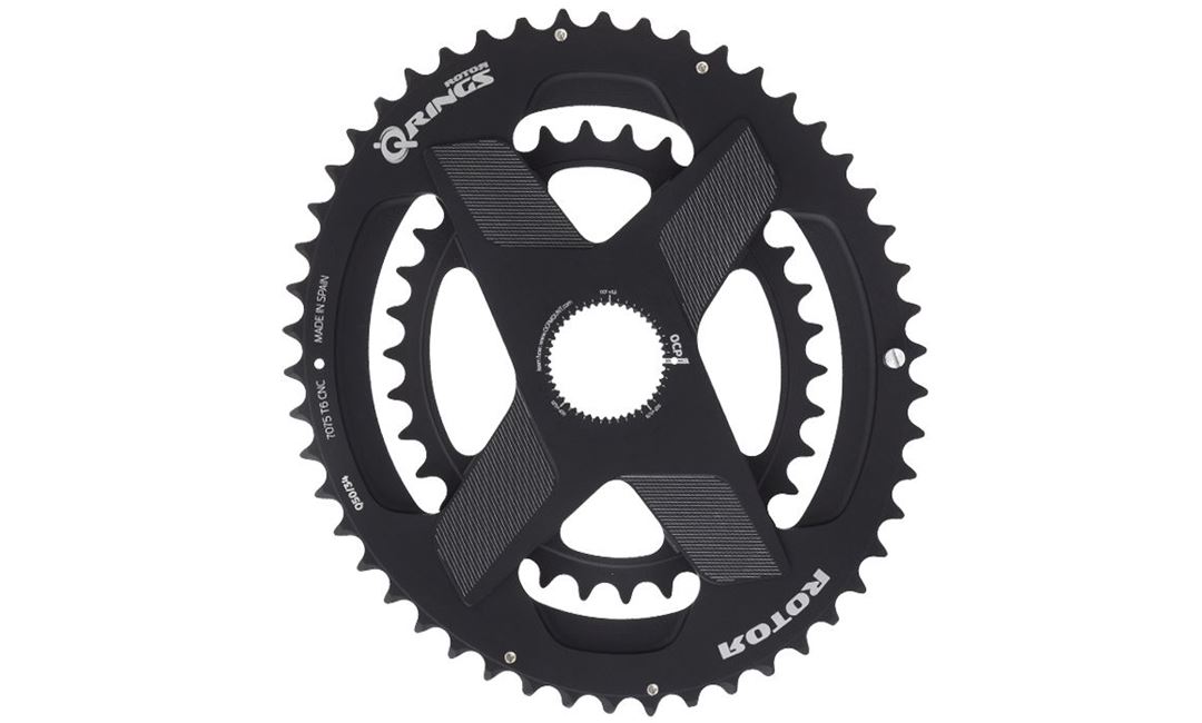 KIT PLATOS ROTOR DM OVAL 50/34T BLACK - Ciclos Quinto